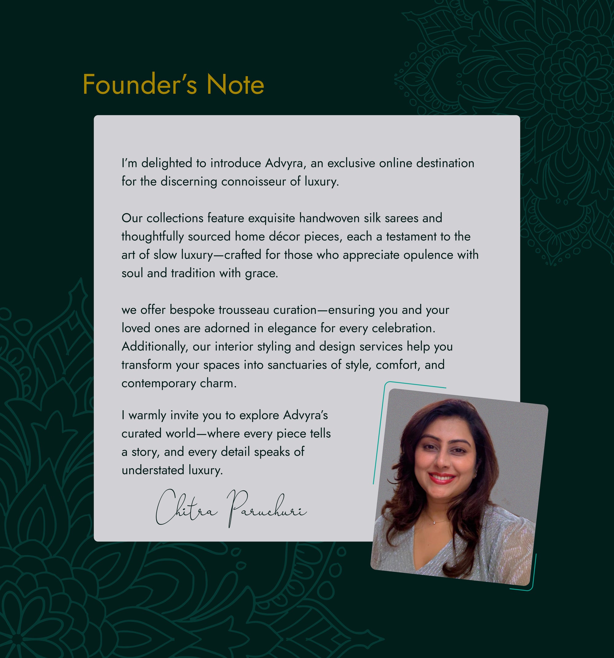 Founder's Note – Advyra